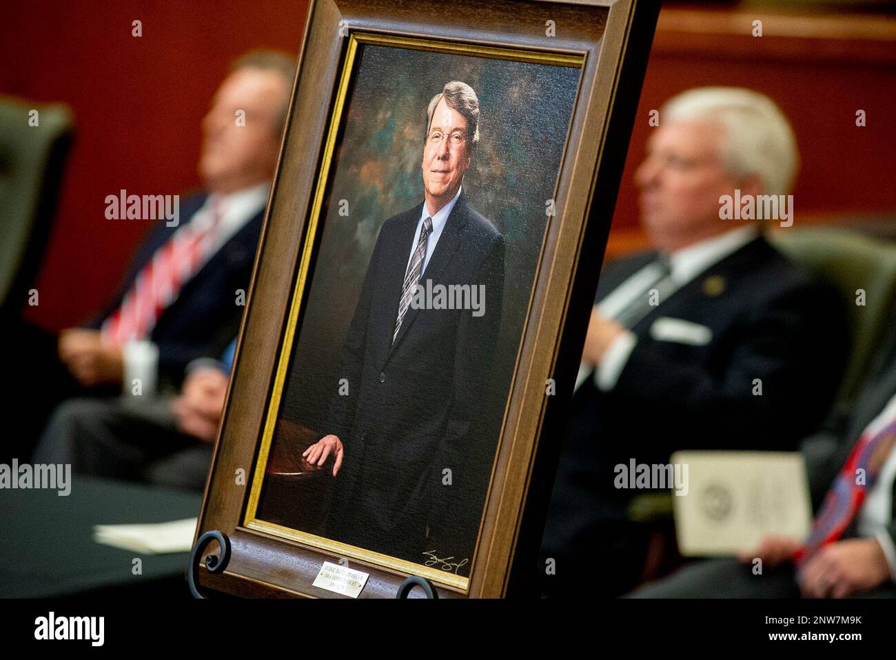 This Dec. 6, 2018, photo shows a portrait of 188th District Court Judge ...