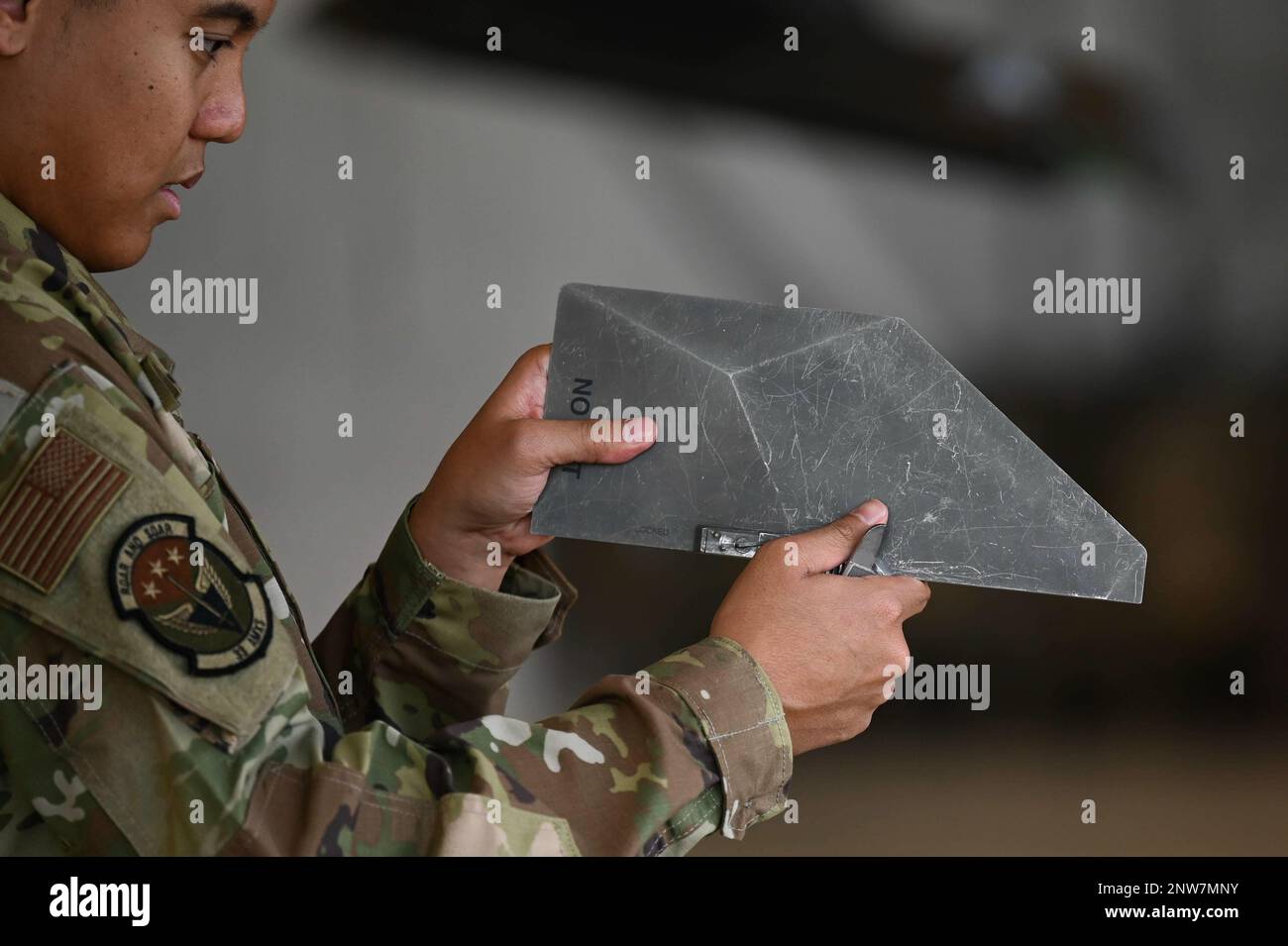 U.S. Air Force Airman 1st Class Samuel Polk, a weapons load crew chief ...