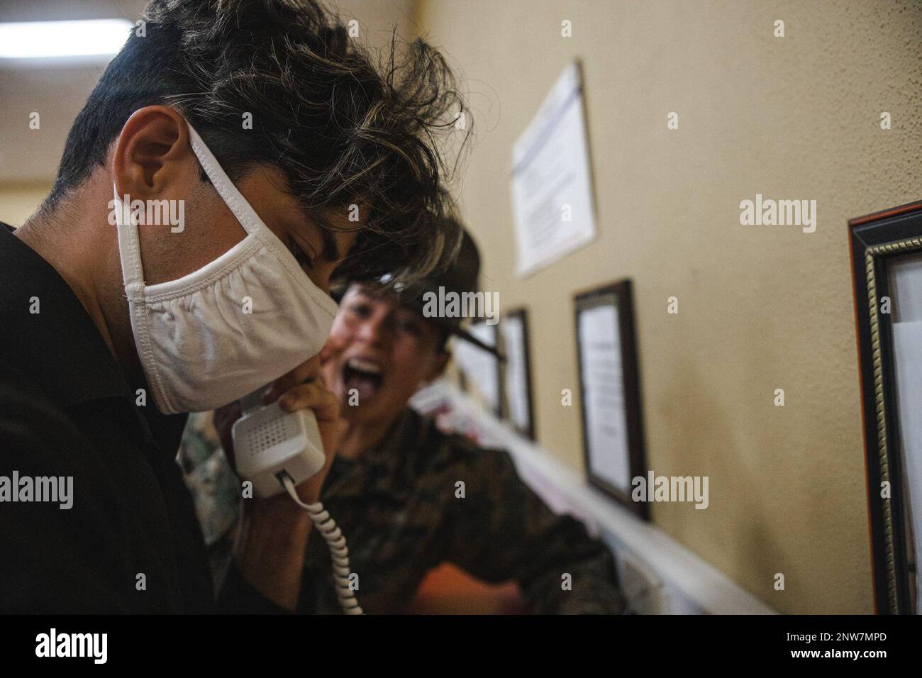 U.S. Marine Corps Recruit Angel Magana, a recruit with Fox Company, 2nd ...