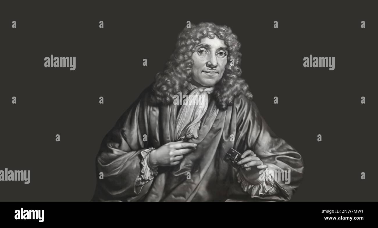 Antonie Philips van Leeuwenhoek, 1632 – 1723, a Dutch microbiologist ...