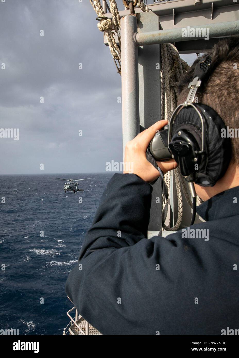 230121-N-EL850-1103 IONIANSEA (Jan. 21, 2023) Seaman John Corredor ...