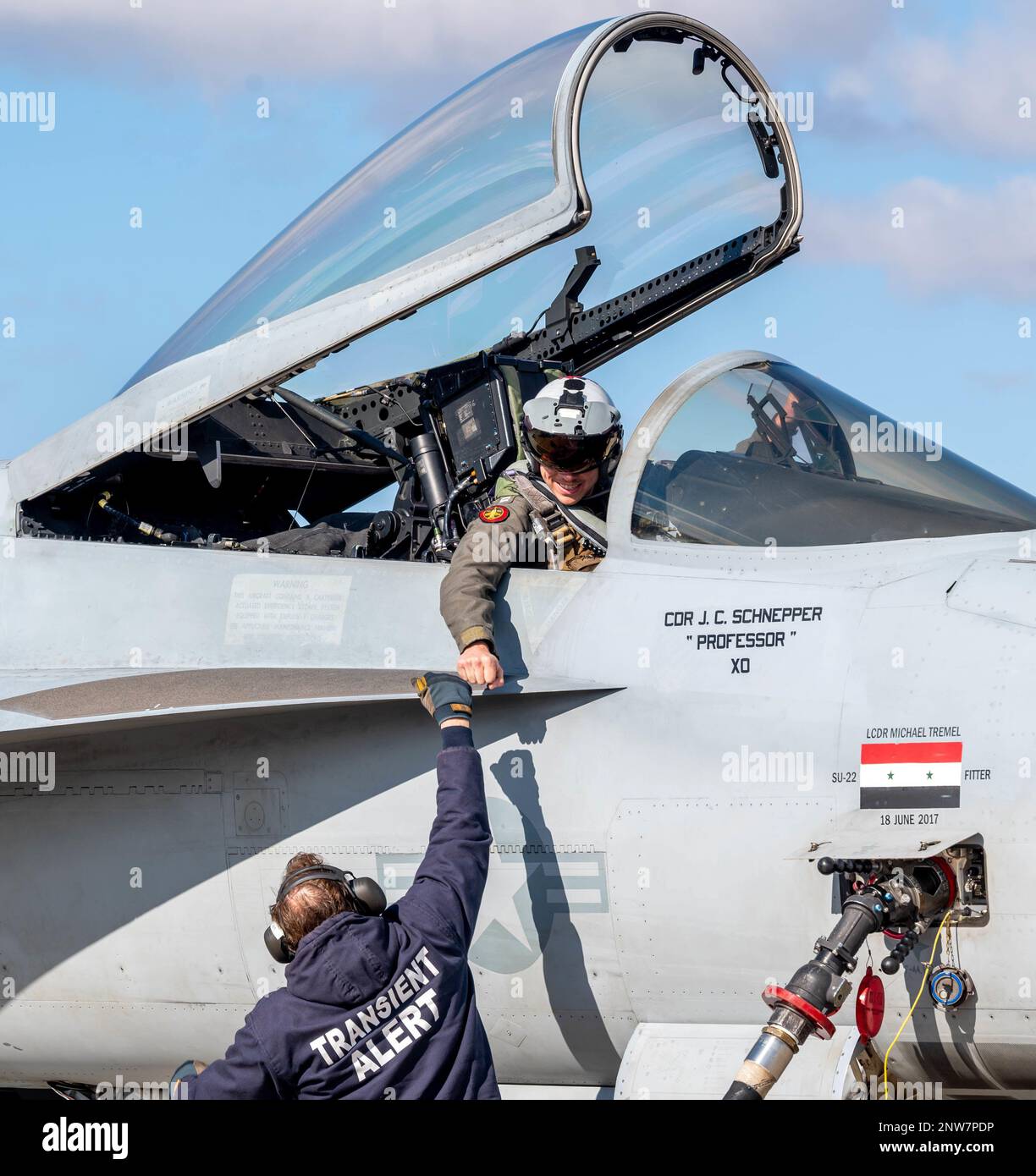 U.S. Navy Commander John Schnepper, Strike Fighter Squadron 87 ...