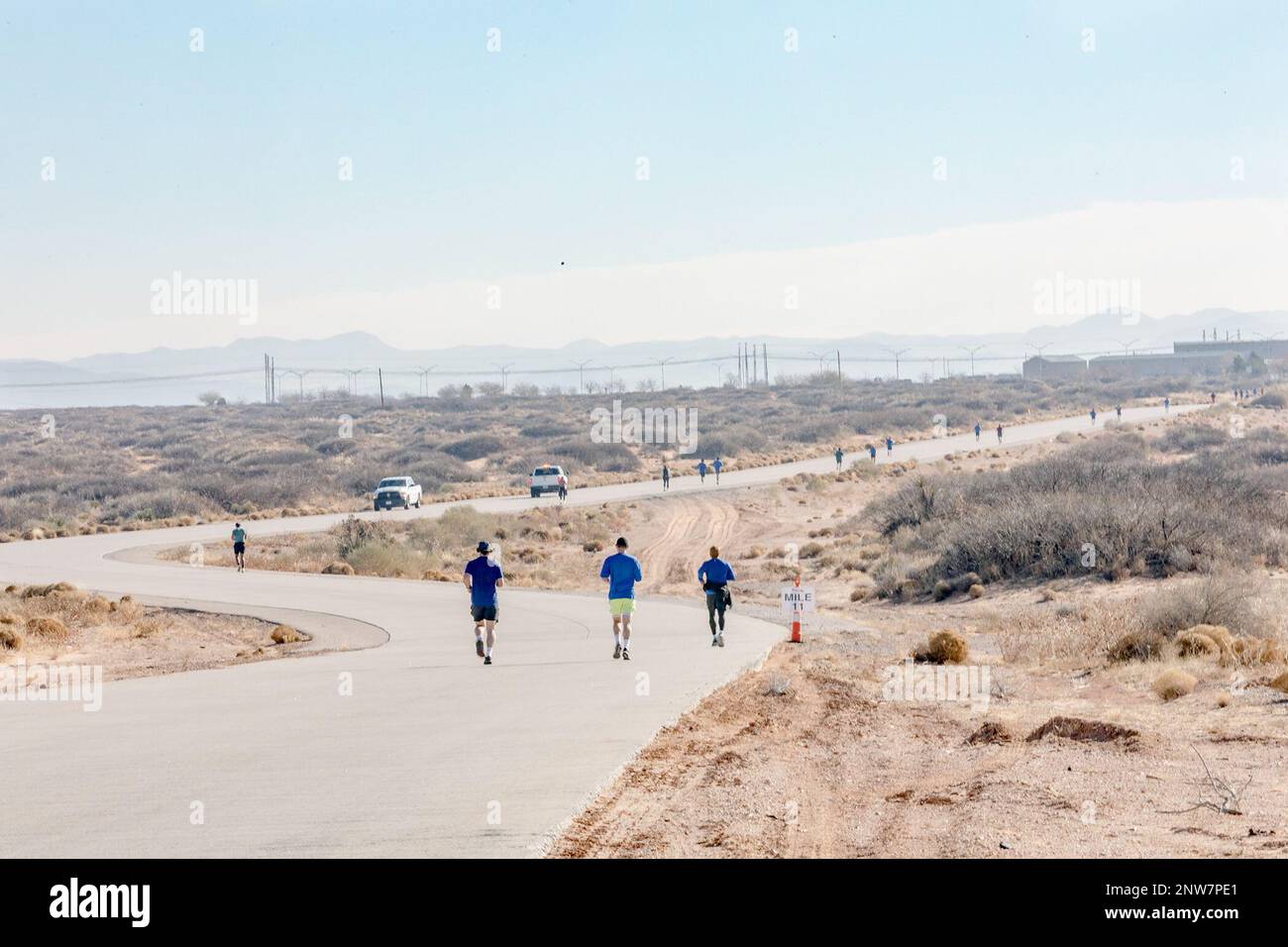 Runners on the move during the 2023 Fort Bliss Half Marathon at Fort ...