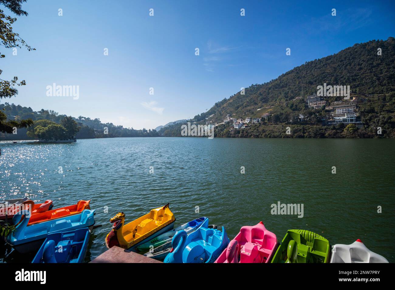 Various views of the Bhimtal lake , Uttarakhand Stock Photo - Alamy
