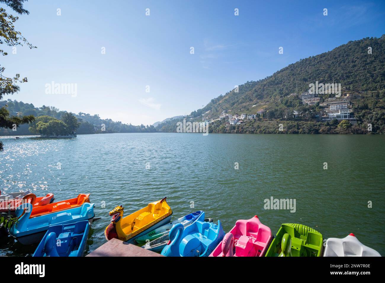 Various views of the Bhimtal lake , Uttarakhand Stock Photo - Alamy