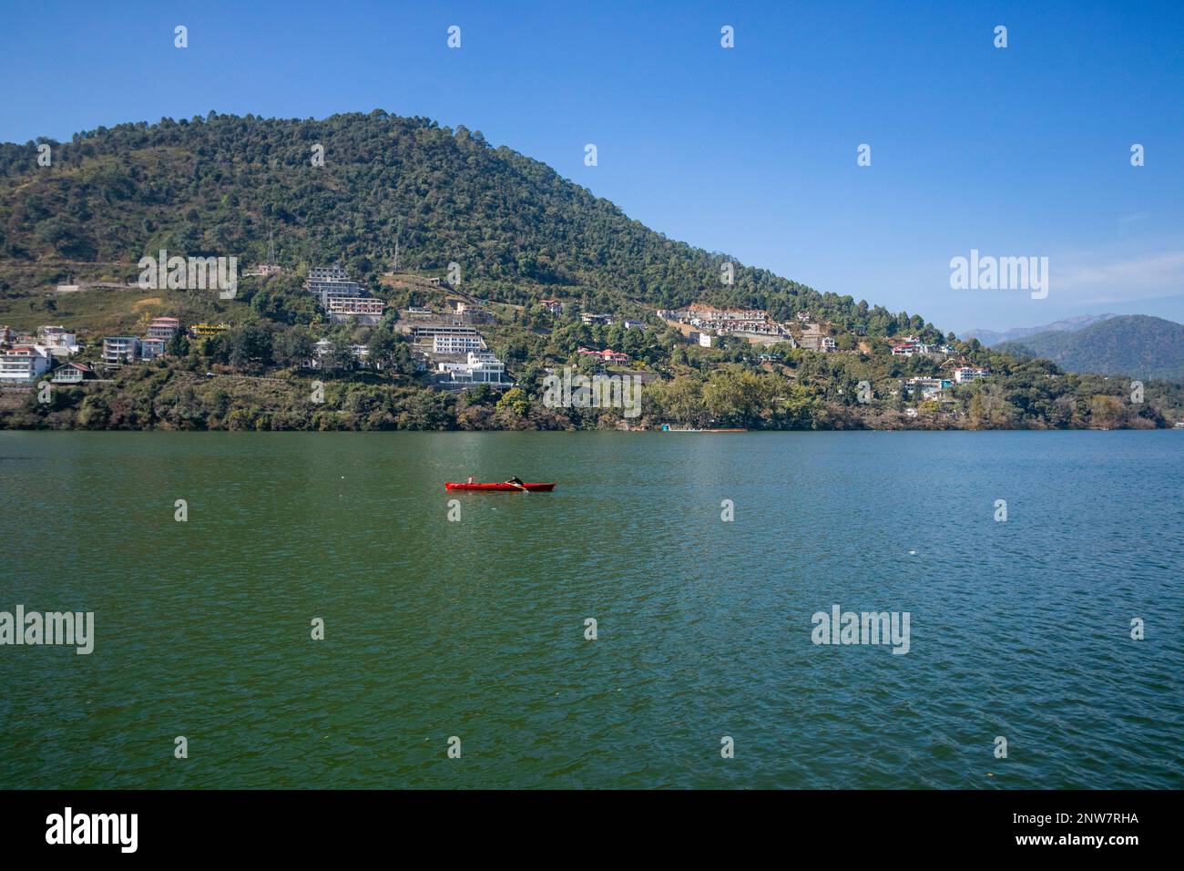Various views of the Bhimtal lake , Uttarakhand Stock Photo - Alamy