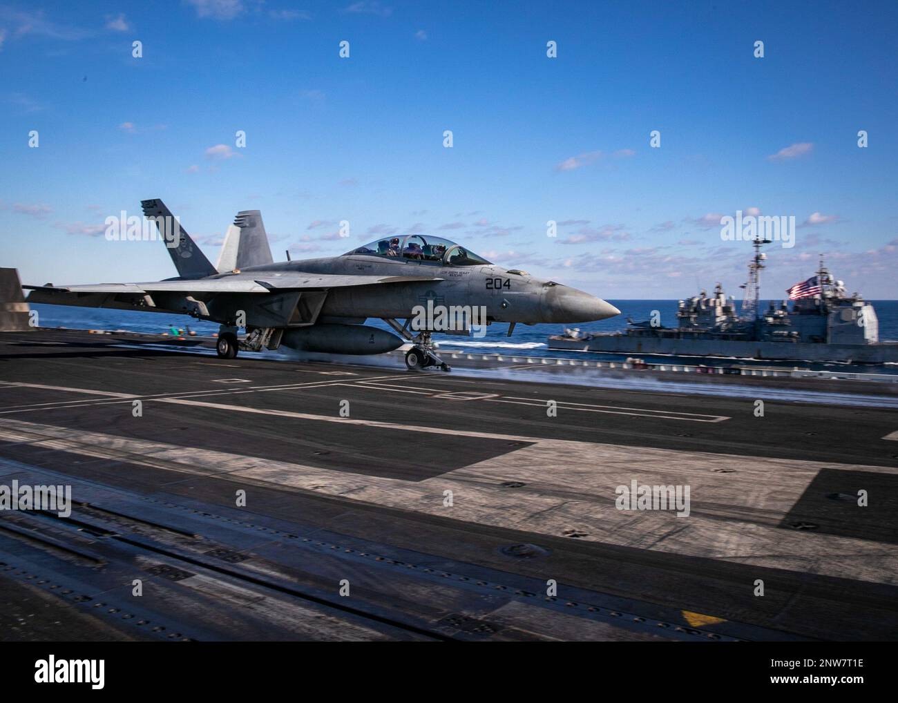 230115-N-EL850-1304 ADRIATIC SEA (Jan. 15, 2023) An F/A-18F Super ...