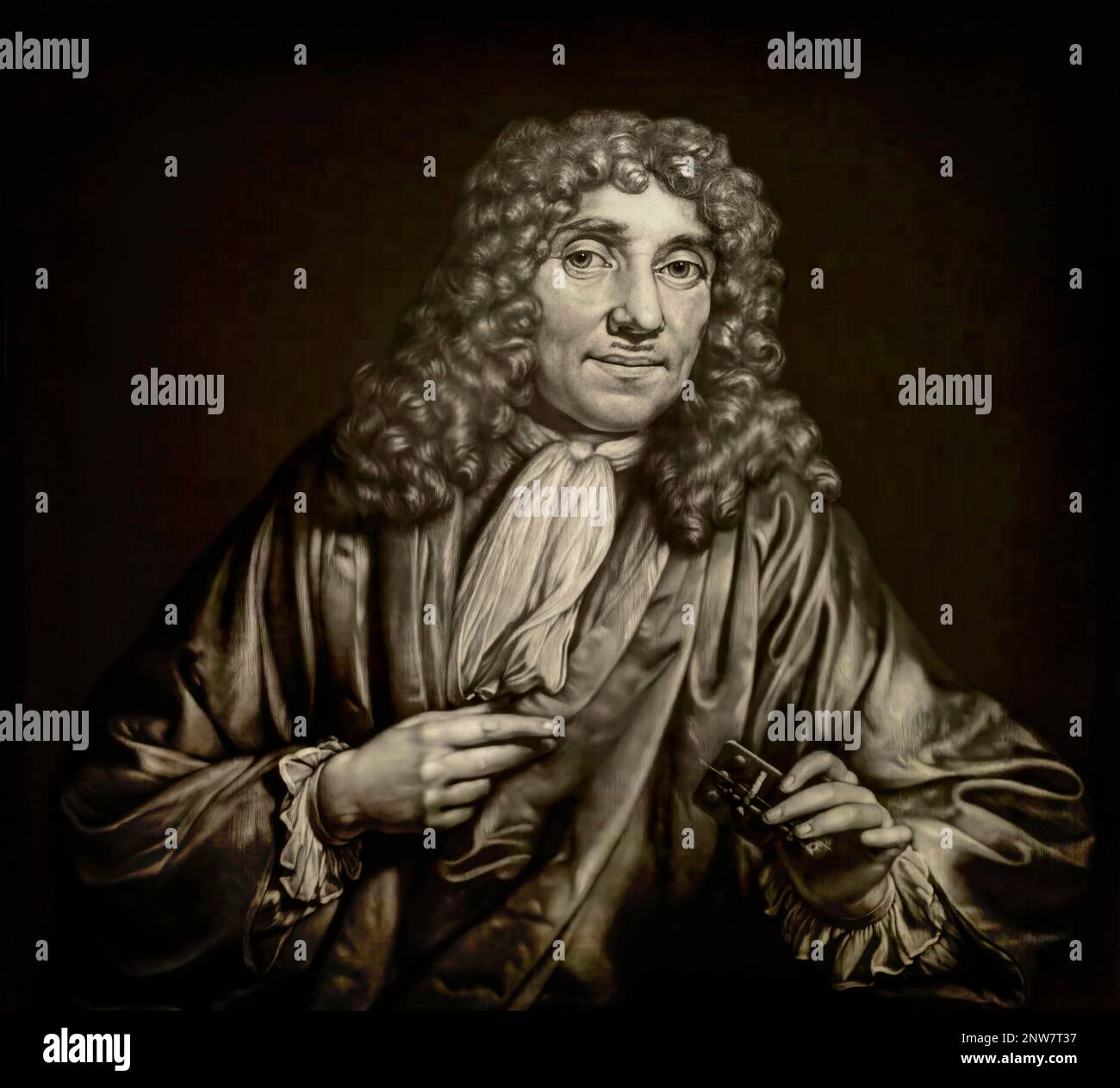 Antonie Philips van Leeuwenhoek, 1632 – 1723, a Dutch microbiologist ...