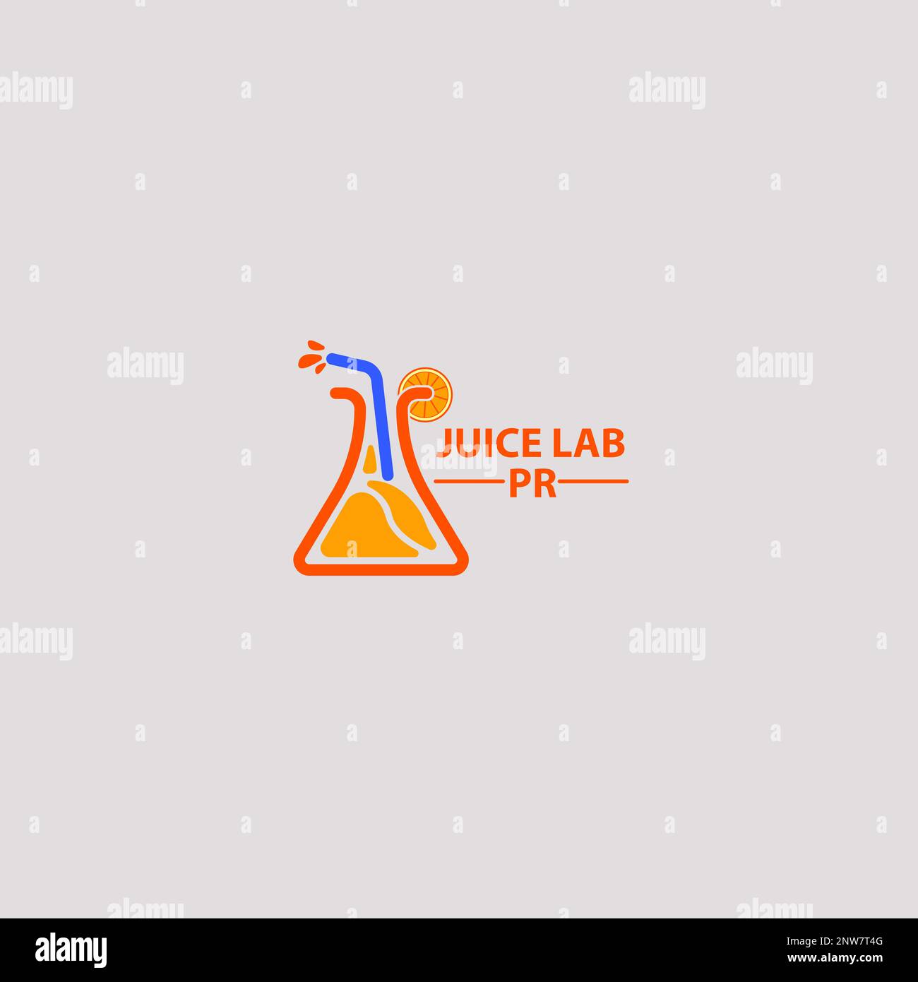 Lab with Modern fresh orange logo vector illustration, Fresh Orange ...