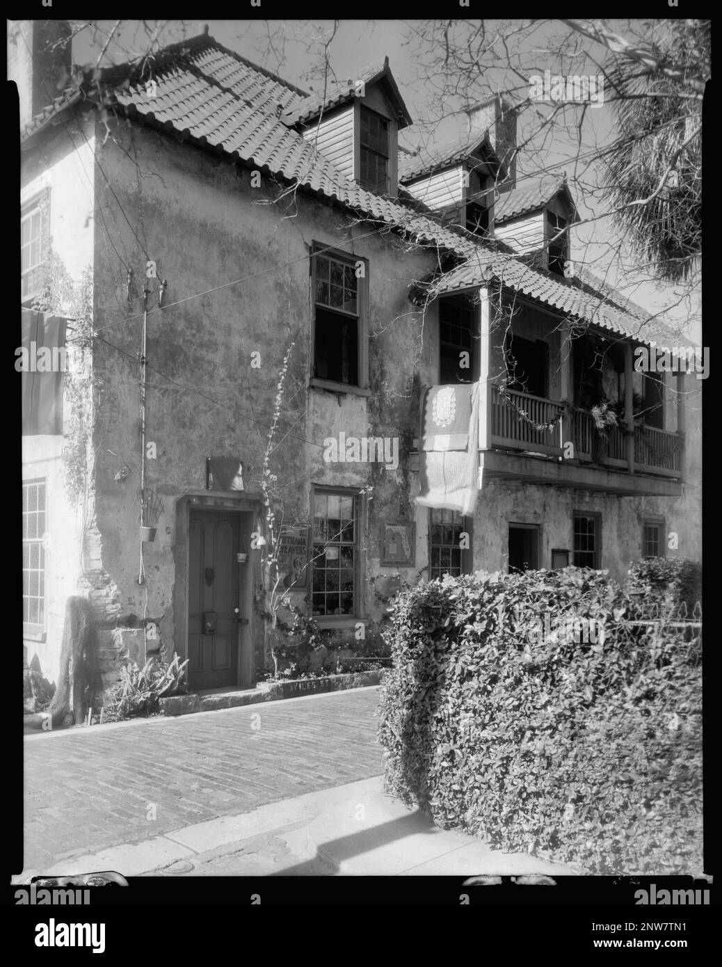 Fatio House, St. Augustine, St. Johns County, Florida. Carnegie Survey ...