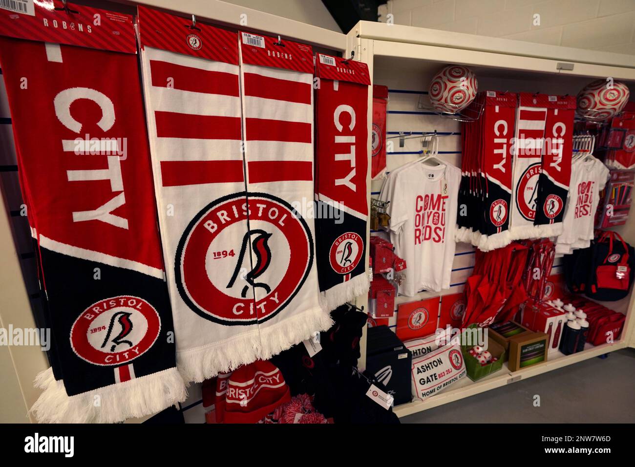 A view inside the club shop before the Emirates FA Cup fifth round ...