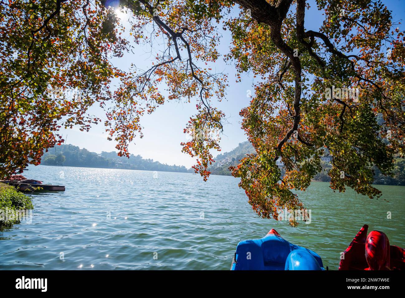 Various views of the Bhimtal lake , Uttarakhand Stock Photo - Alamy
