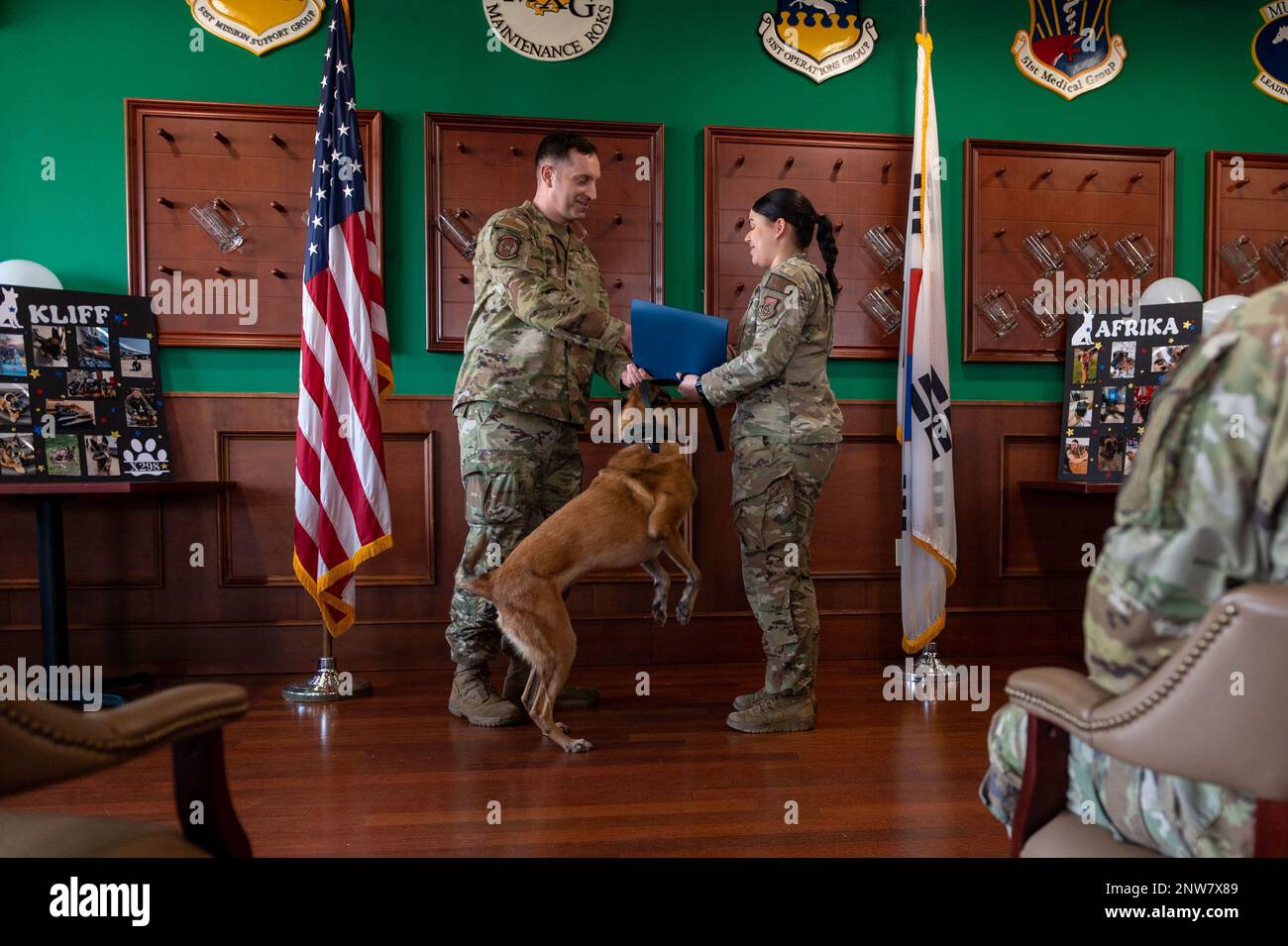 U.S. Air Force Lt. Col. Nicholas Brence, 51st Security Forces Squadron ...