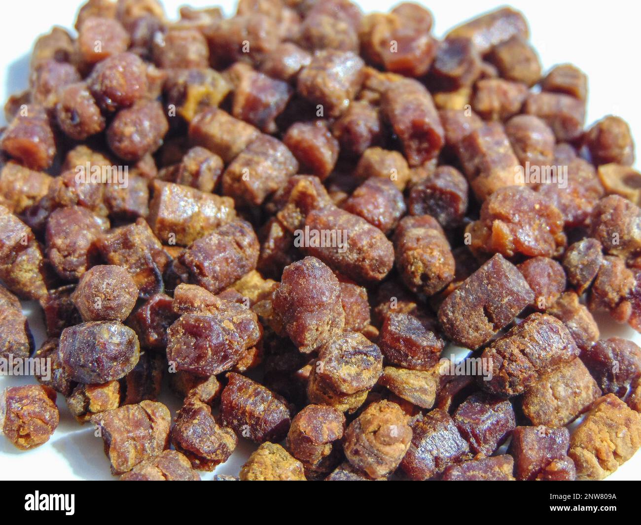 Group of bee bread. Macro bee bread Stock Photo - Alamy