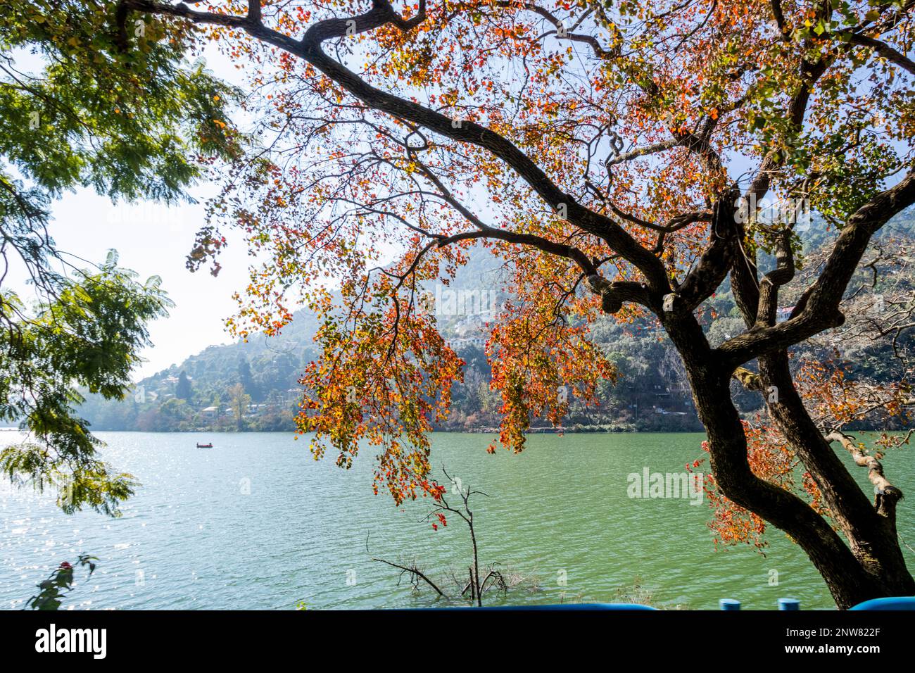 Various views of the Bhimtal lake , Uttarakhand Stock Photo - Alamy