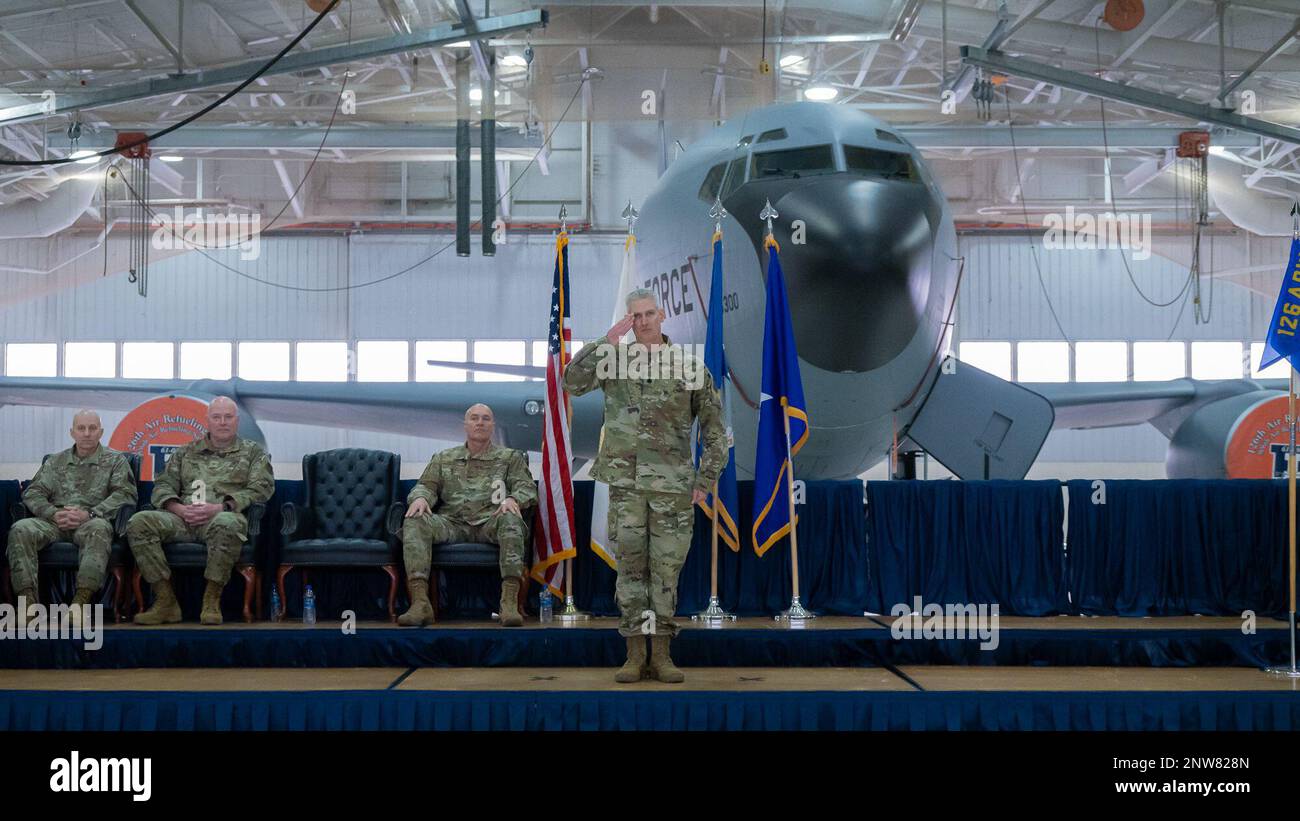 U.S. Air Force, Lt. Col. Tim Huchel, the 126th Maintenance Group ...