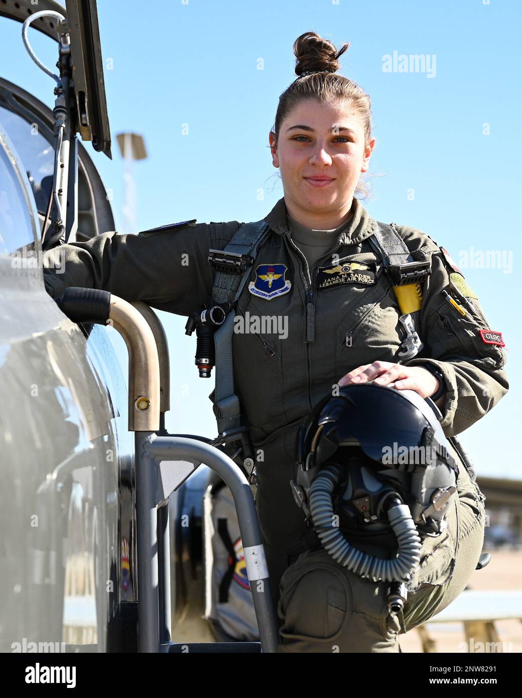 Lebanese Air Force 2nd Lt. Jana Sader, an international student from ...