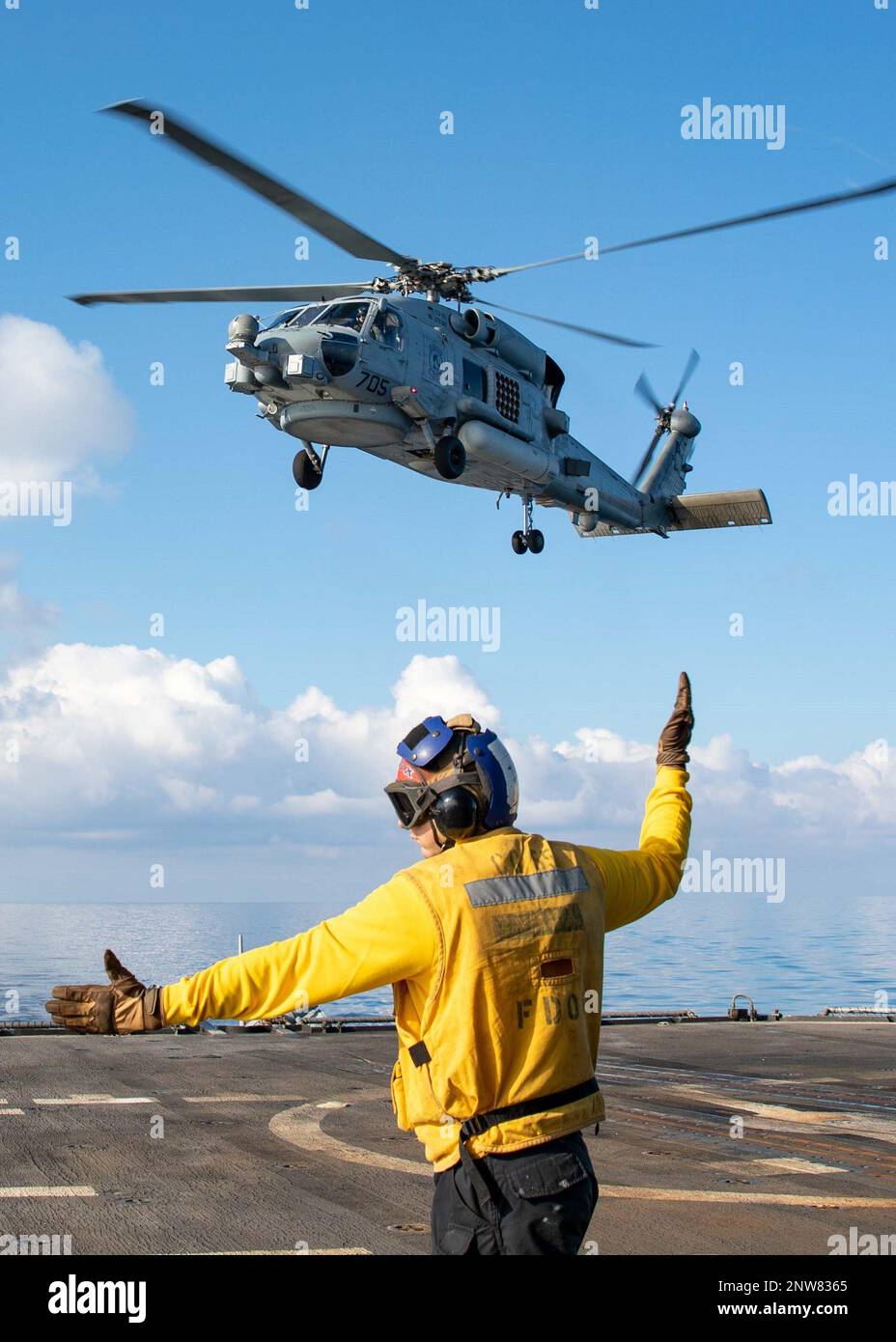 230105-N-TC847-1047 MEDITERRANEAN SEA (Jan. 5, 2023) Boatswain’s Mate ...