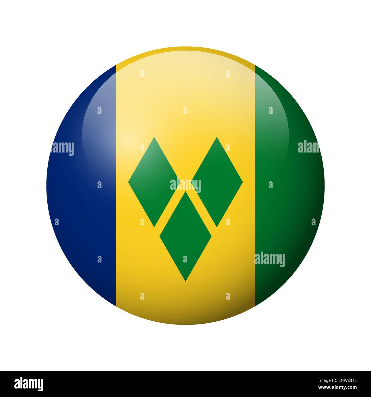 3d illustration saint vincent flag Stock Vector Images - Alamy