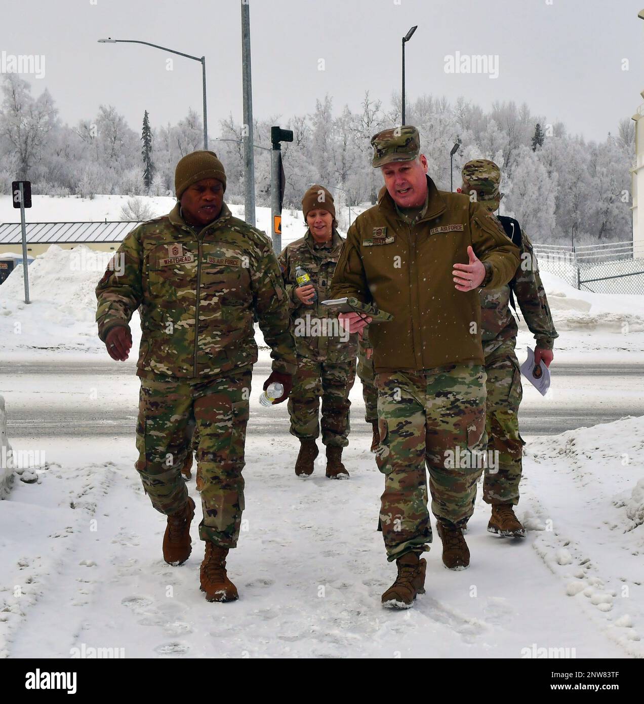 Alaska Air National Guard Command Chief Master Sgt. Peter Pratt, senior ...