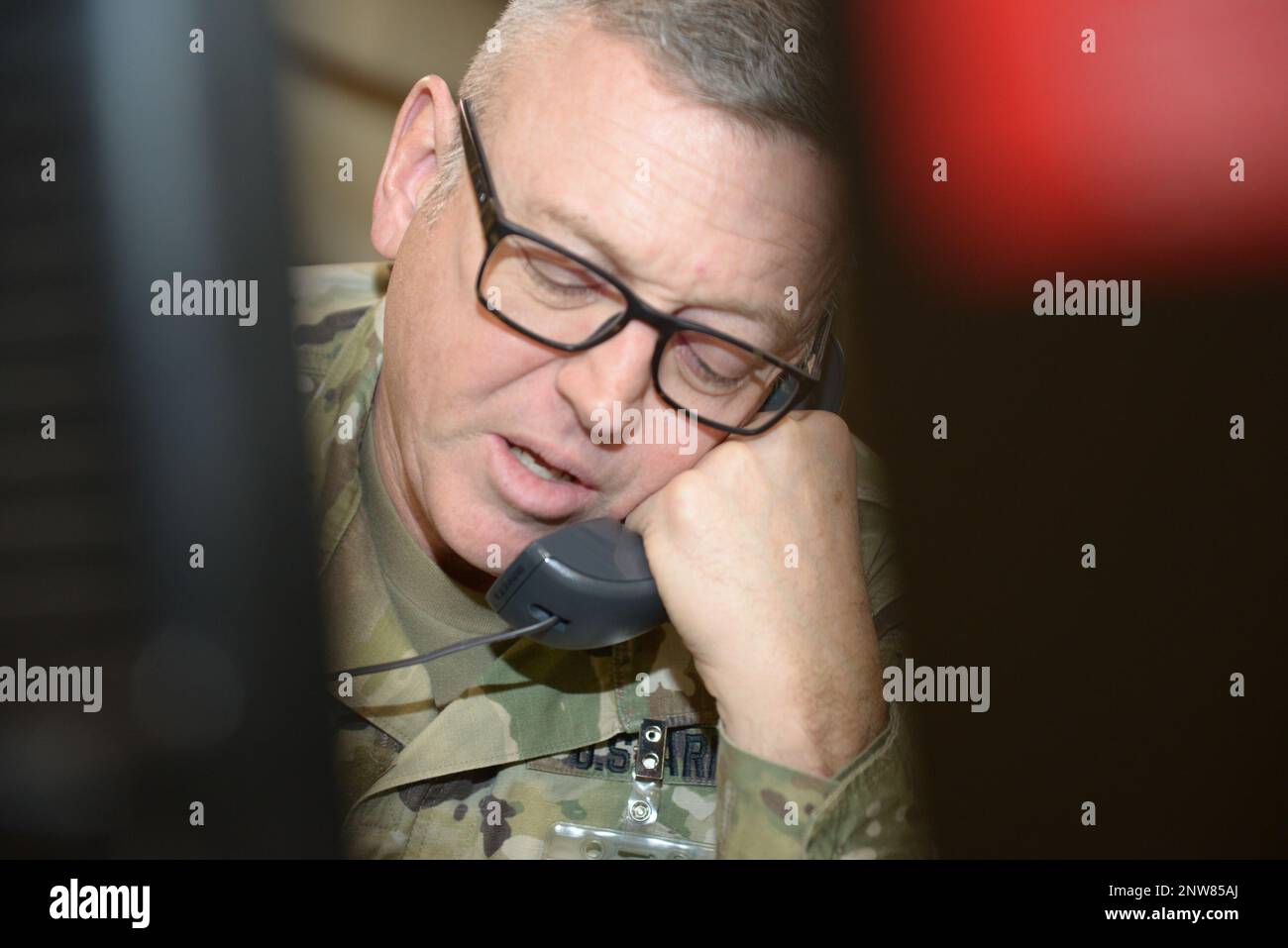 Indiana National Guard Sgt. 1st Class Michael Shook, a 38th Infantry ...