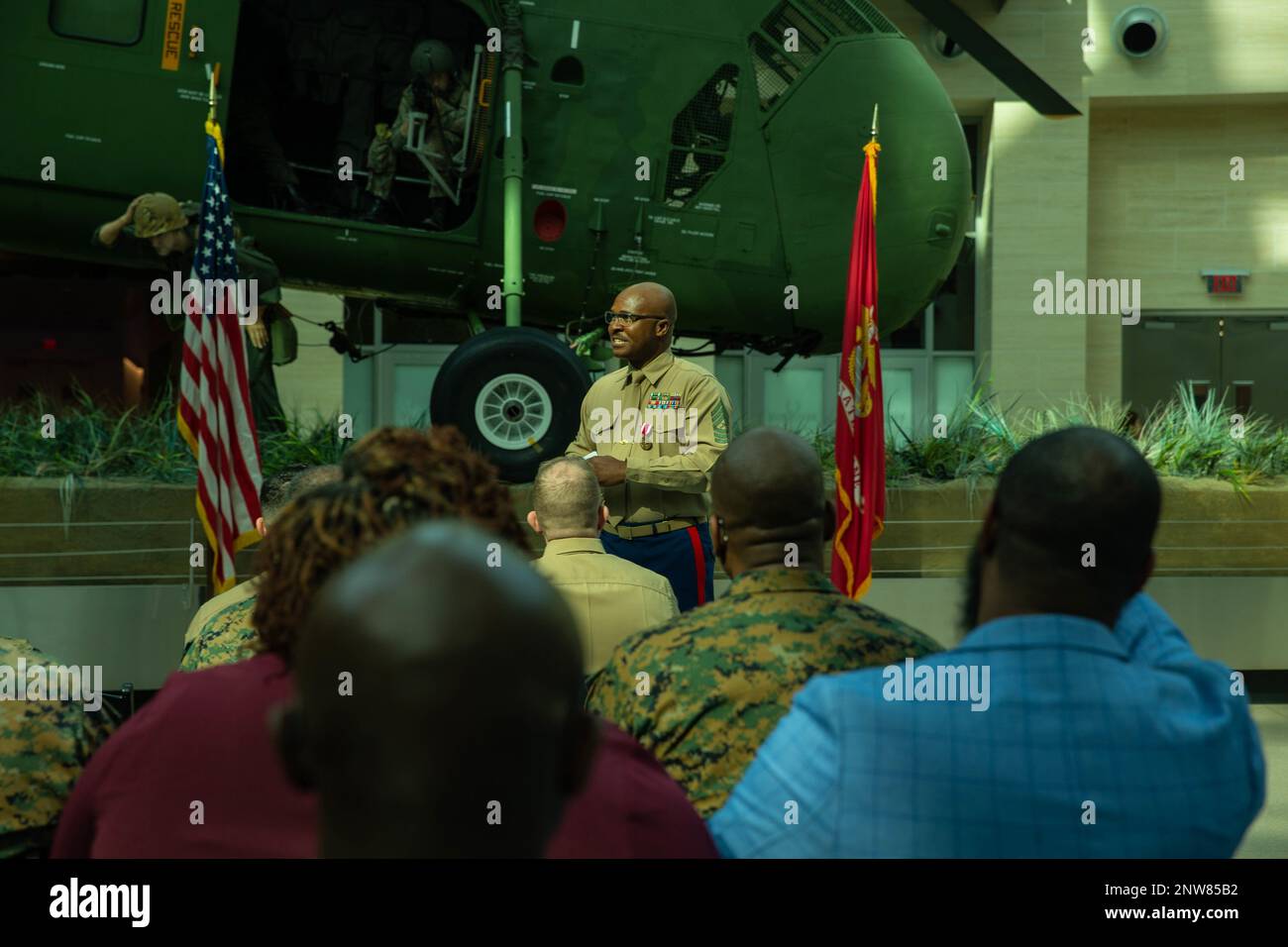 MSgt. Ralph Wright address the audience at his retirement ceremony at ... MSgt. Ralph Wright address the audience at his retirement ceremony at ...