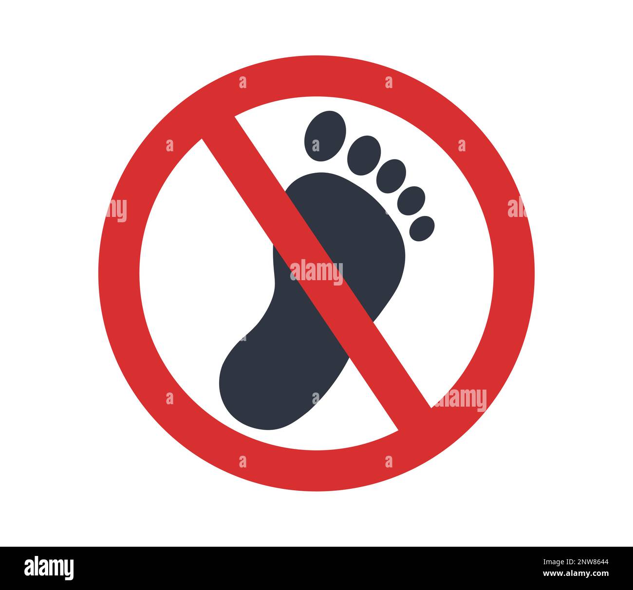 Do Not Step on the Package sign. Concept of packaging symbols Stock ...