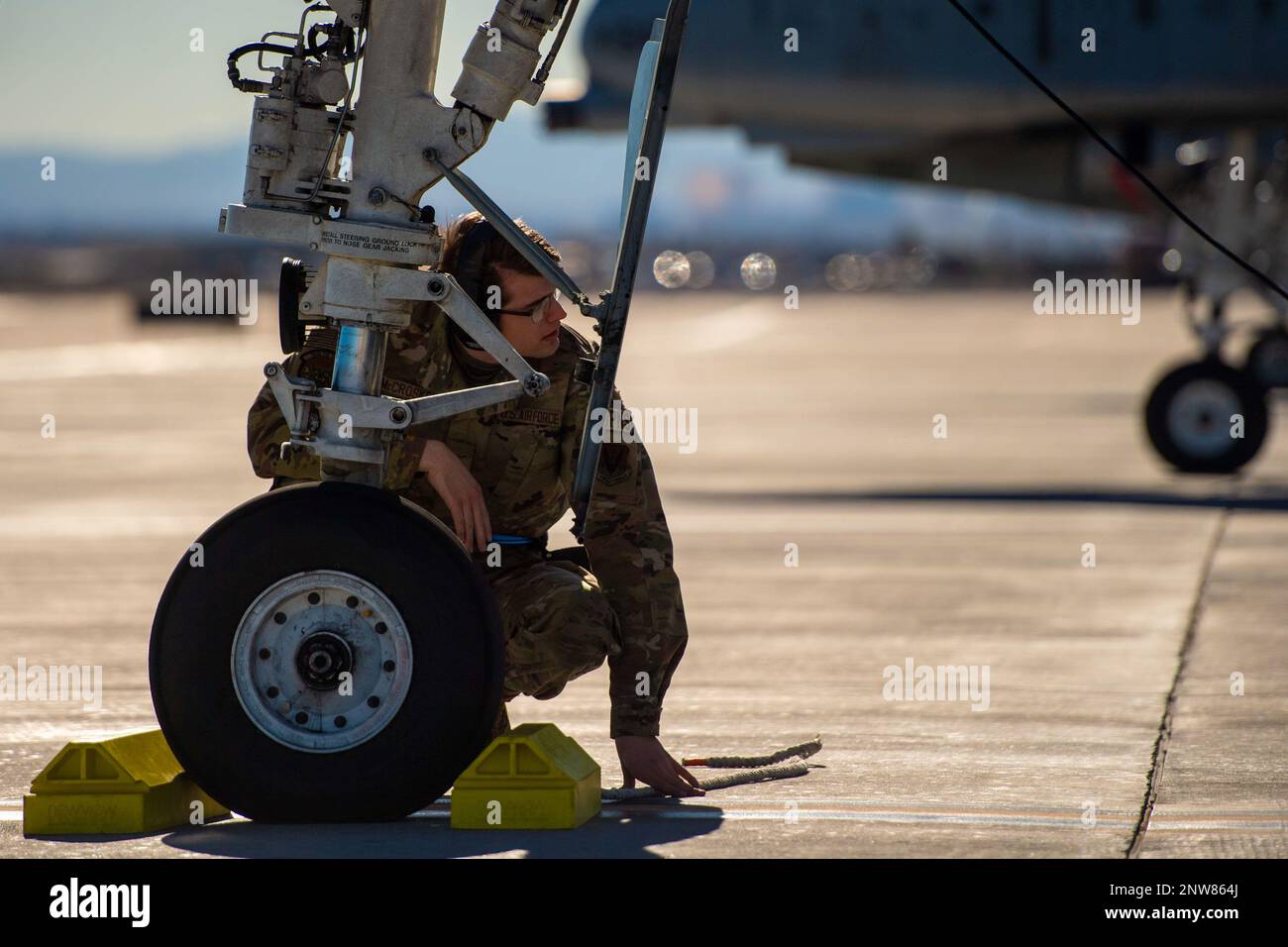 Airman Kenton McCroskey, an Armaments System Specialist assigned to the ...