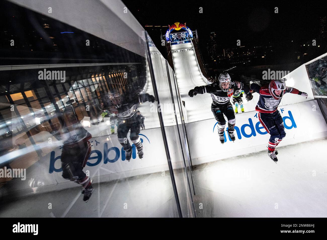 Victorious Cameron Naasz and Amanda Trunzo treated Red Bull Crashed Ice ...