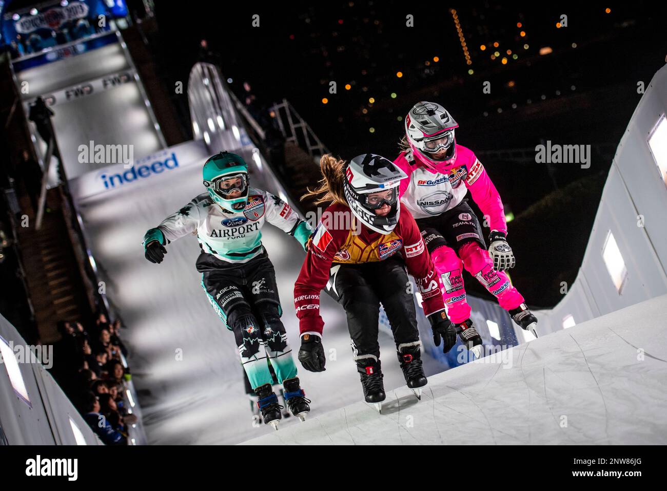 Victorious Cameron Naasz and Amanda Trunzo treated Red Bull Crashed Ice ...