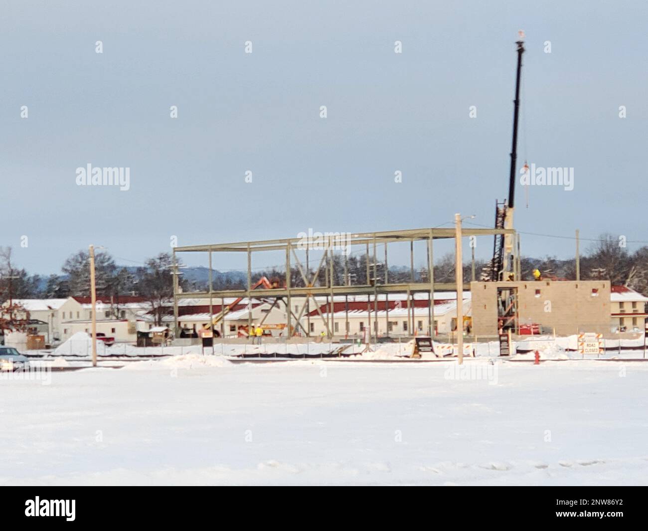 The construction area for a future transient training brigade ...