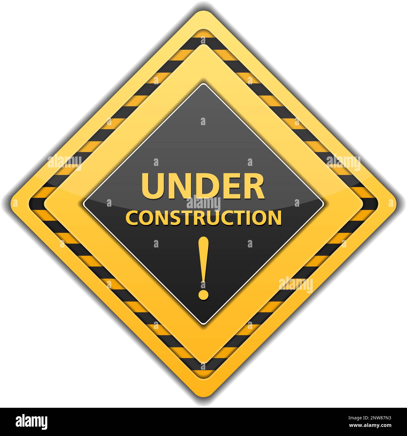 Under construction sign, vector eps10 illustration Stock Vector Image ...