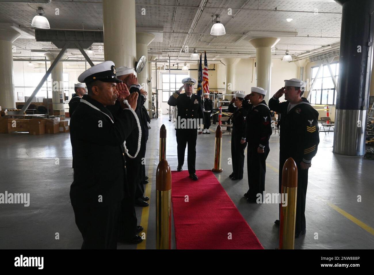 SAN DIEGO, California (January 22, 2023) - Capt. Ryan A. Baum salutes ...