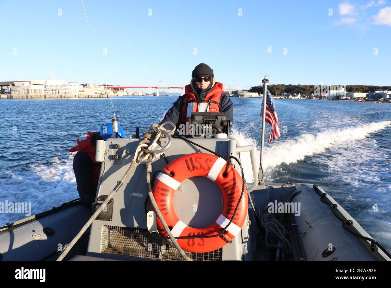 SAGAMI WAN, Japan (Jan. 24, 2023) Boatswain’s Mate Seaman Joshua Nesbit ...