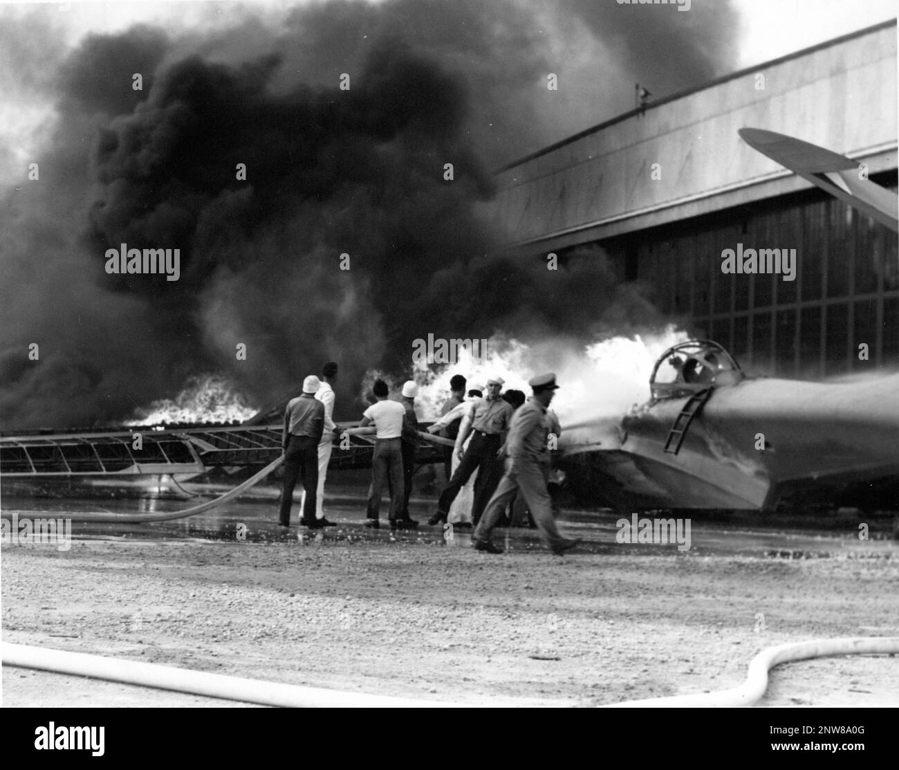 FILE - In this Dec. 7, 1941 file photo provided by the U.S. Navy, a ...