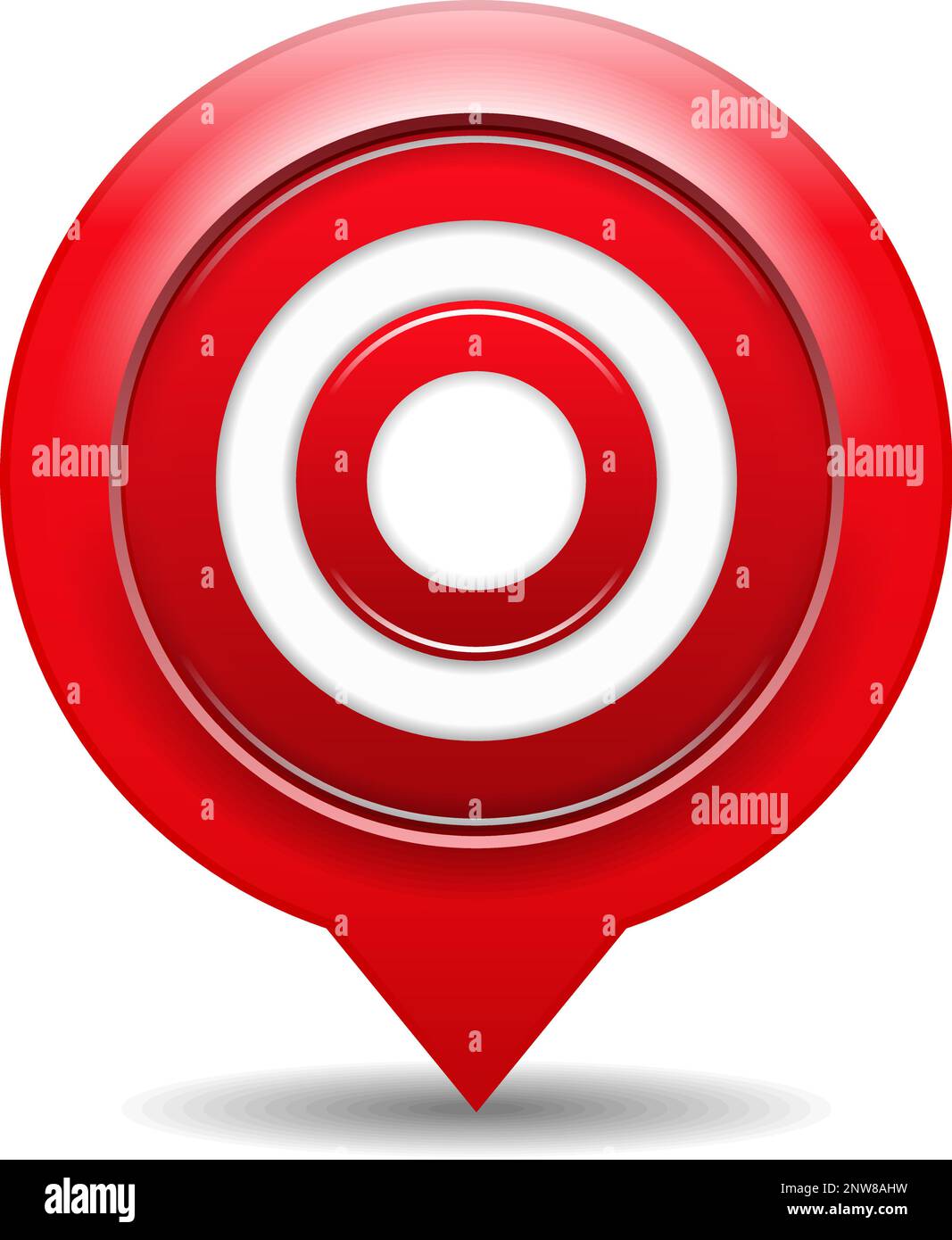 Red target, vector eps10 illustration Stock Vector Image & Art - Alamy