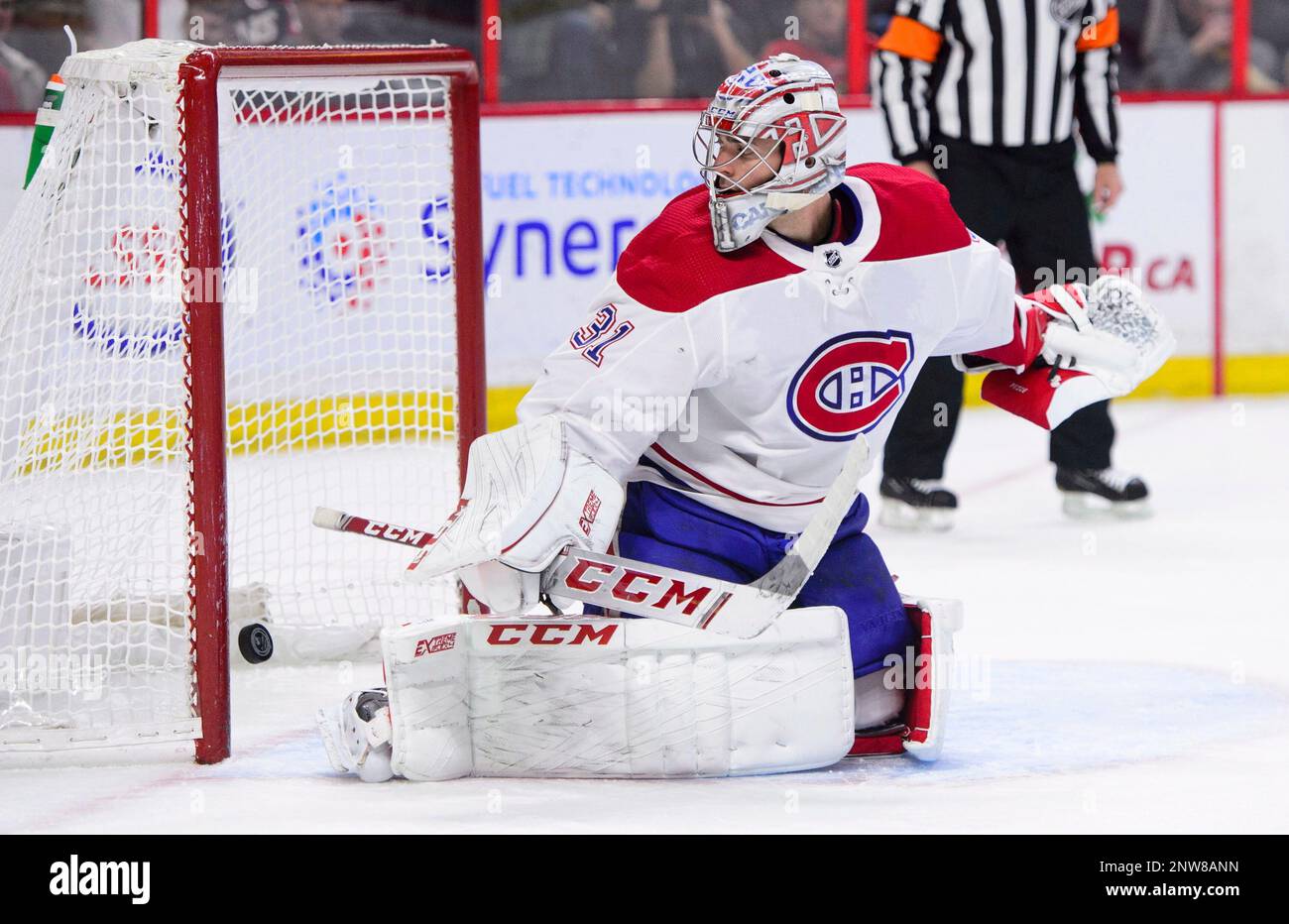 Montreal Canadiens goaltender Carey Price (31) allows a goal during ...