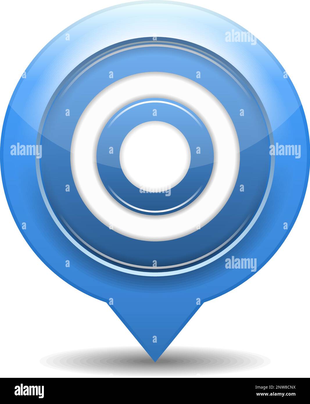 Blue Target Vector Eps10 Illustration Stock Vector Image And Art Alamy