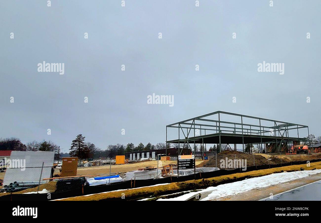 The construction area for a future transient training brigade ...