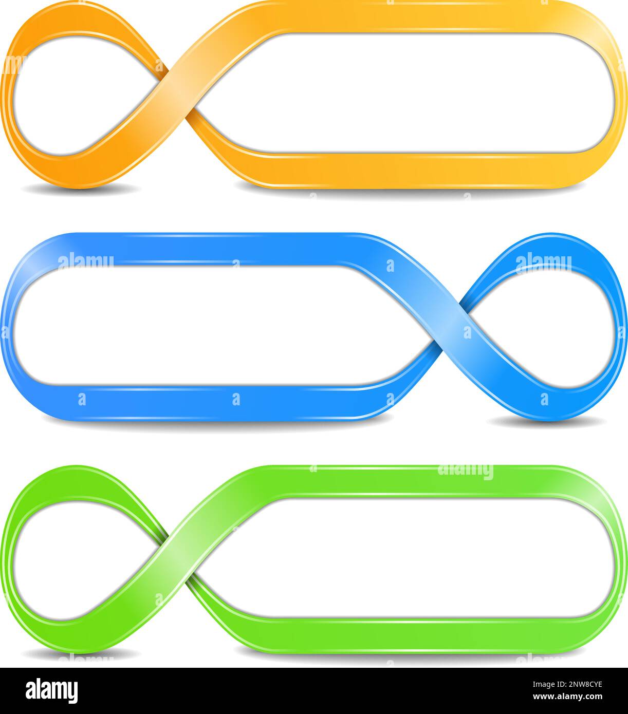 Abstract infinity symbols, vector eps10 illustration Stock Vector Image ...
