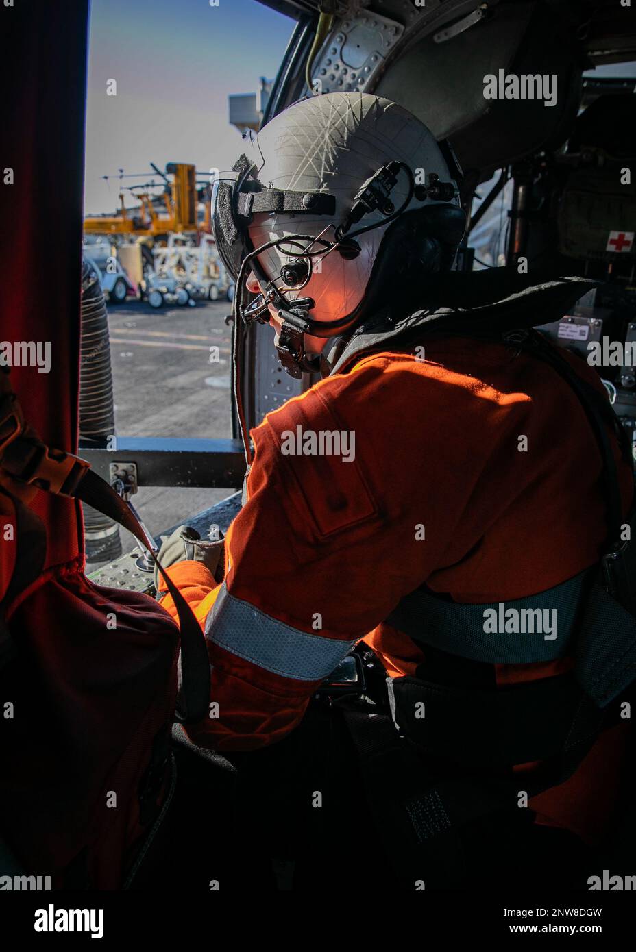 230215-N-EL850-1005 MEDITERRANEAN SEA (Feb. 15, 2023) Naval Air Crewman ...