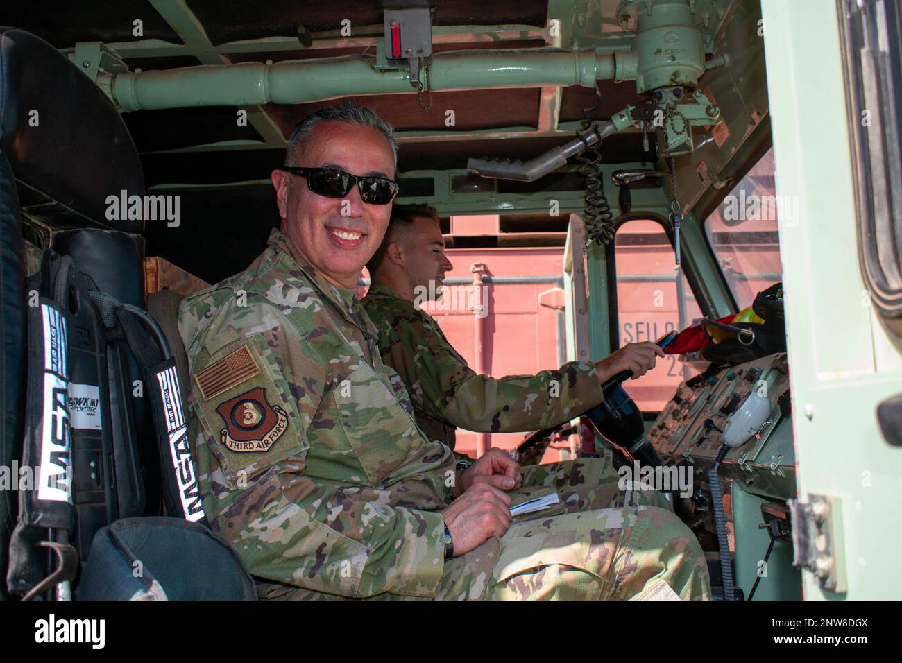 U.S. Senior Airman Dylan Sliech, driver/operator, 776th Expeditionary ...