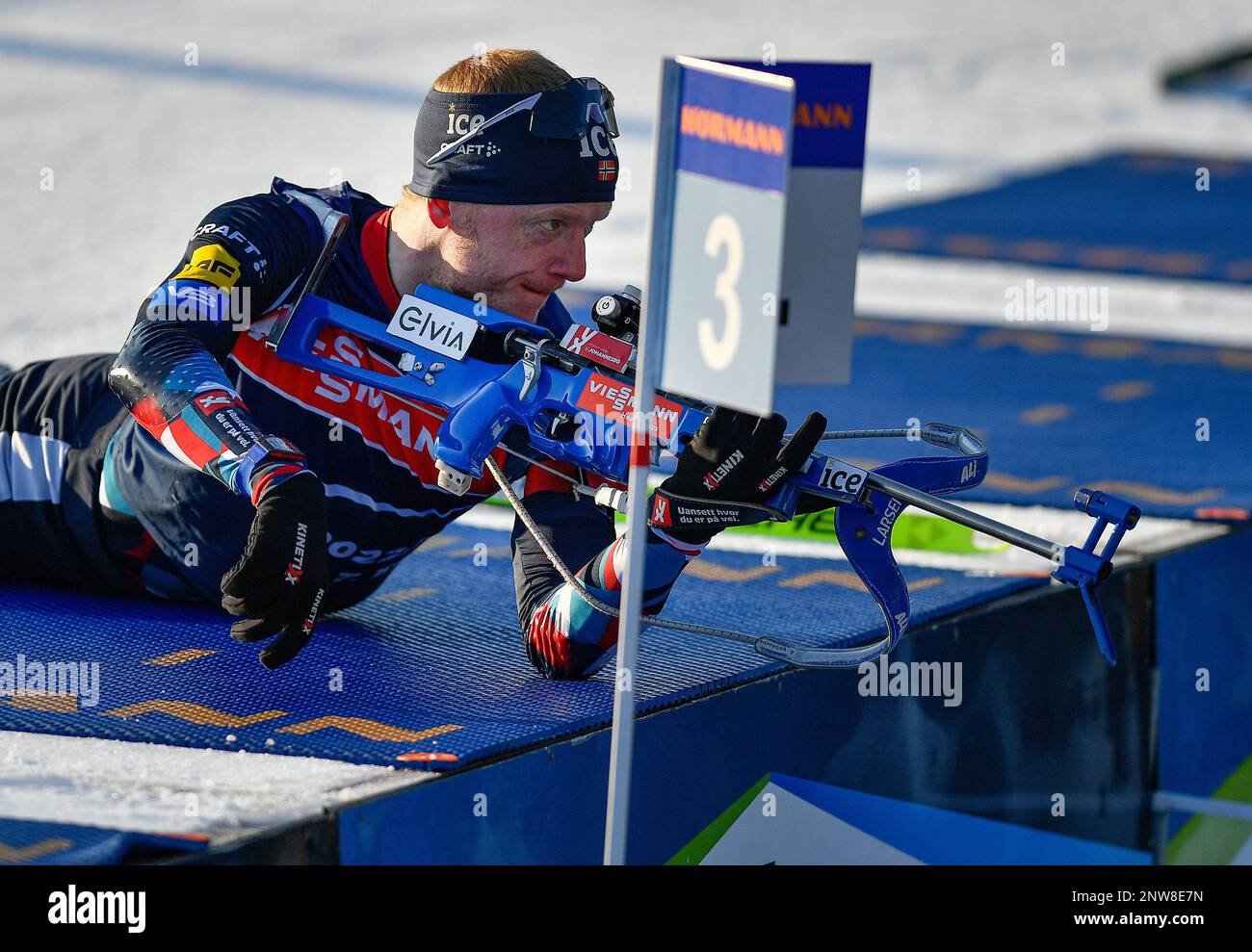 Czech Republic, February 28, 2023, Johannes Thingnes Bo of Norway ...