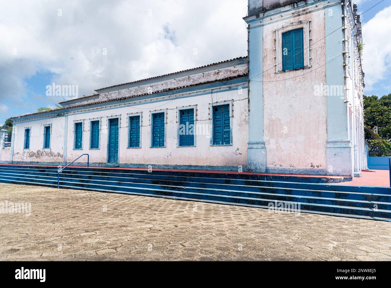 Valenca, Bahia, Brazil - September 10, 2022: Side view of the church of ...