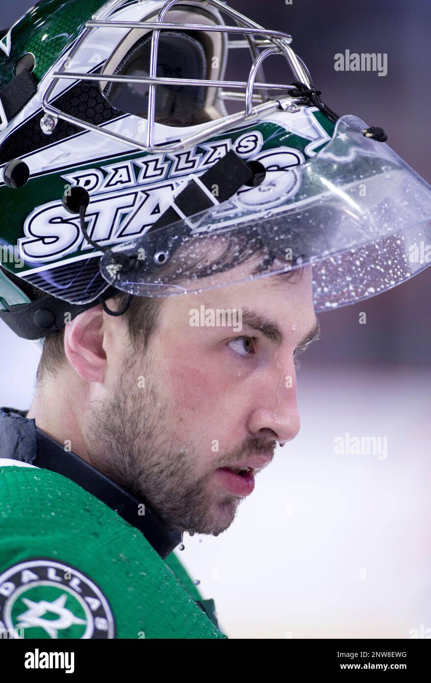 NHL player profile photo on Dallas Stars goalie Landon Bow during a ...