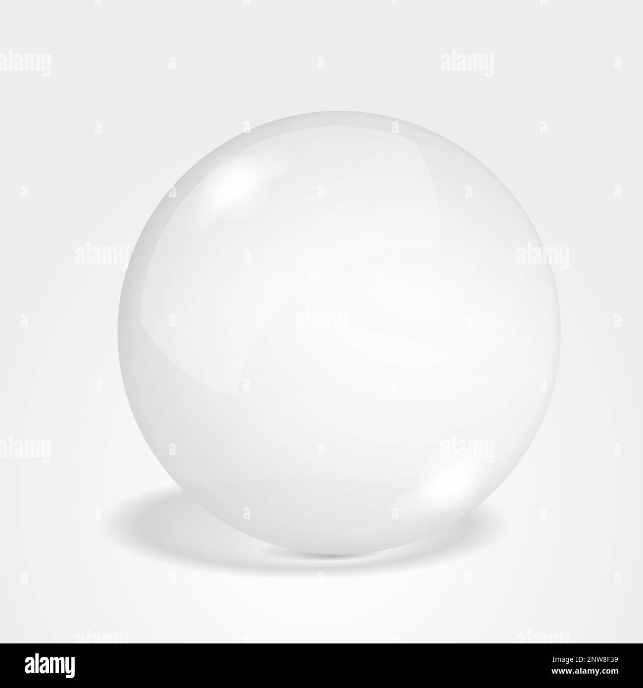 Transparent sphere on gray background, vector eps10 illustration Stock ...