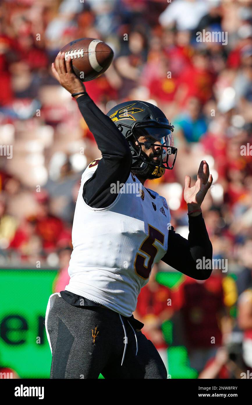 October 27, 2018 Arizona State Sun Devils quarterback Manny Wilkins (5 ...