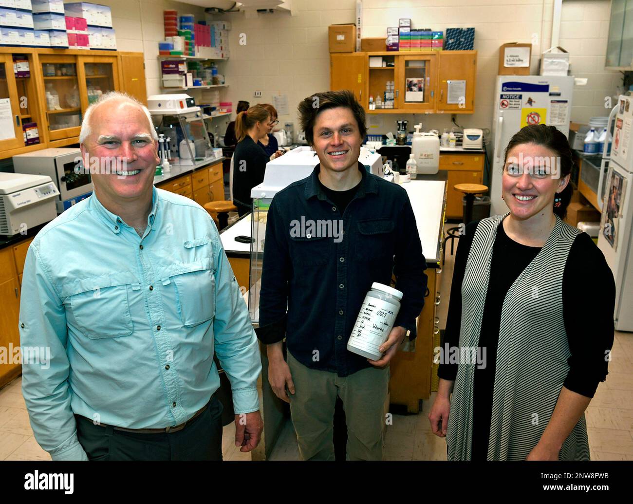 In this photo taken Nov. 29, 2018, from left, Kevin McKelvey, Thomas ...