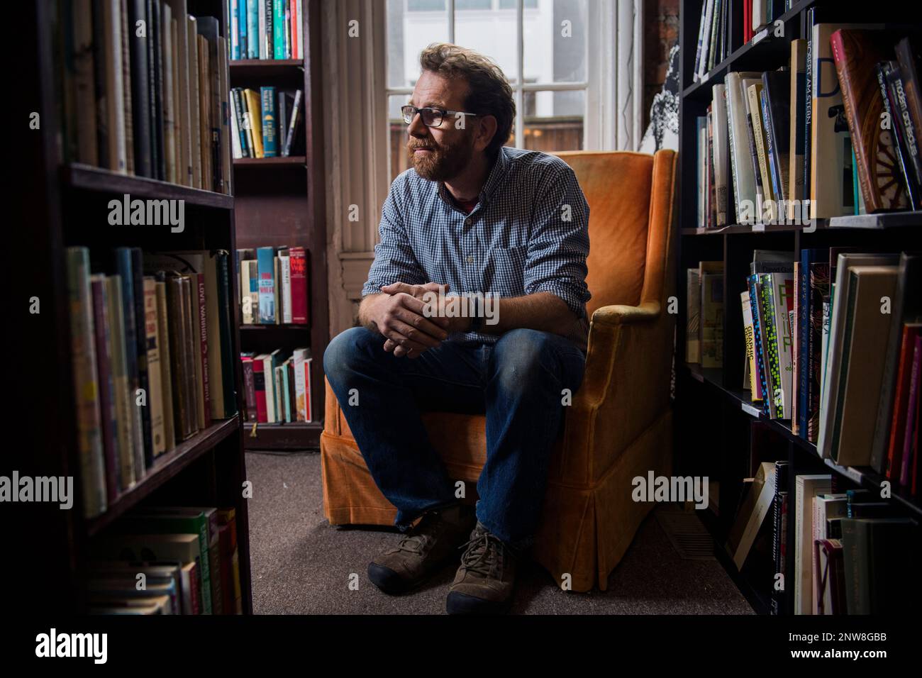 UNITED STATES - DECEMBER 4: Paul Cymrot, owner of Riverby Books, which ...