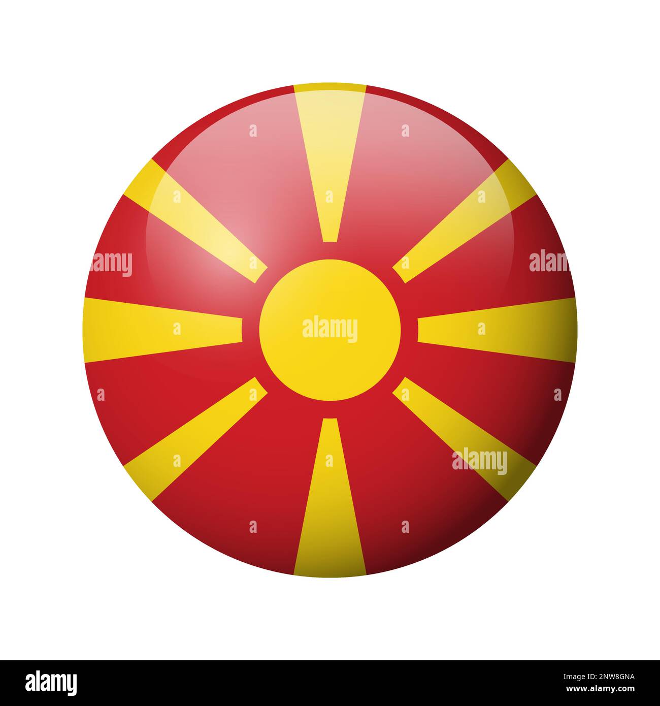 North macedonia circle flag hi-res stock photography and images - Alamy